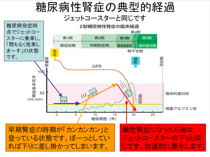 糖尿病の方が透析にならないために －2 : メープル木更津 内科診療