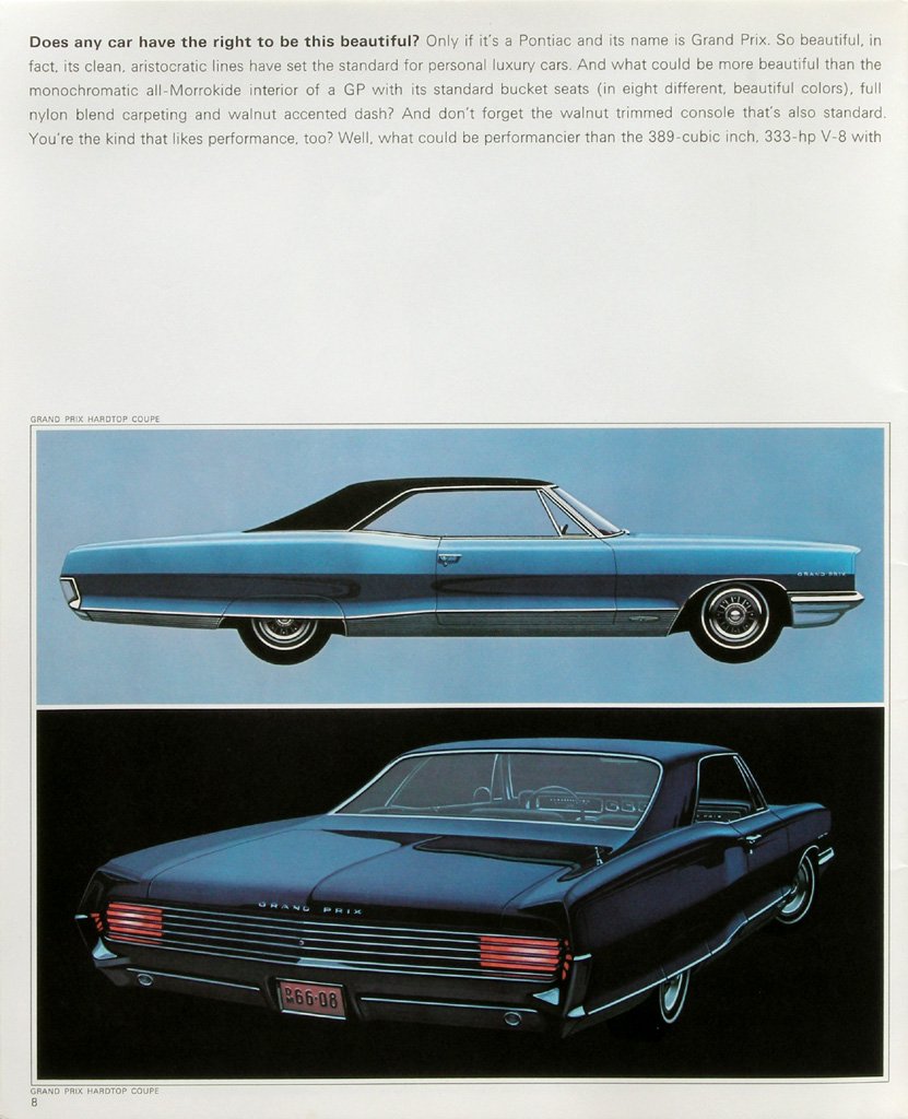PONTIAC GRAND PRIX : ☆ BEAUTIFUL CARS OF THE ’60s +1