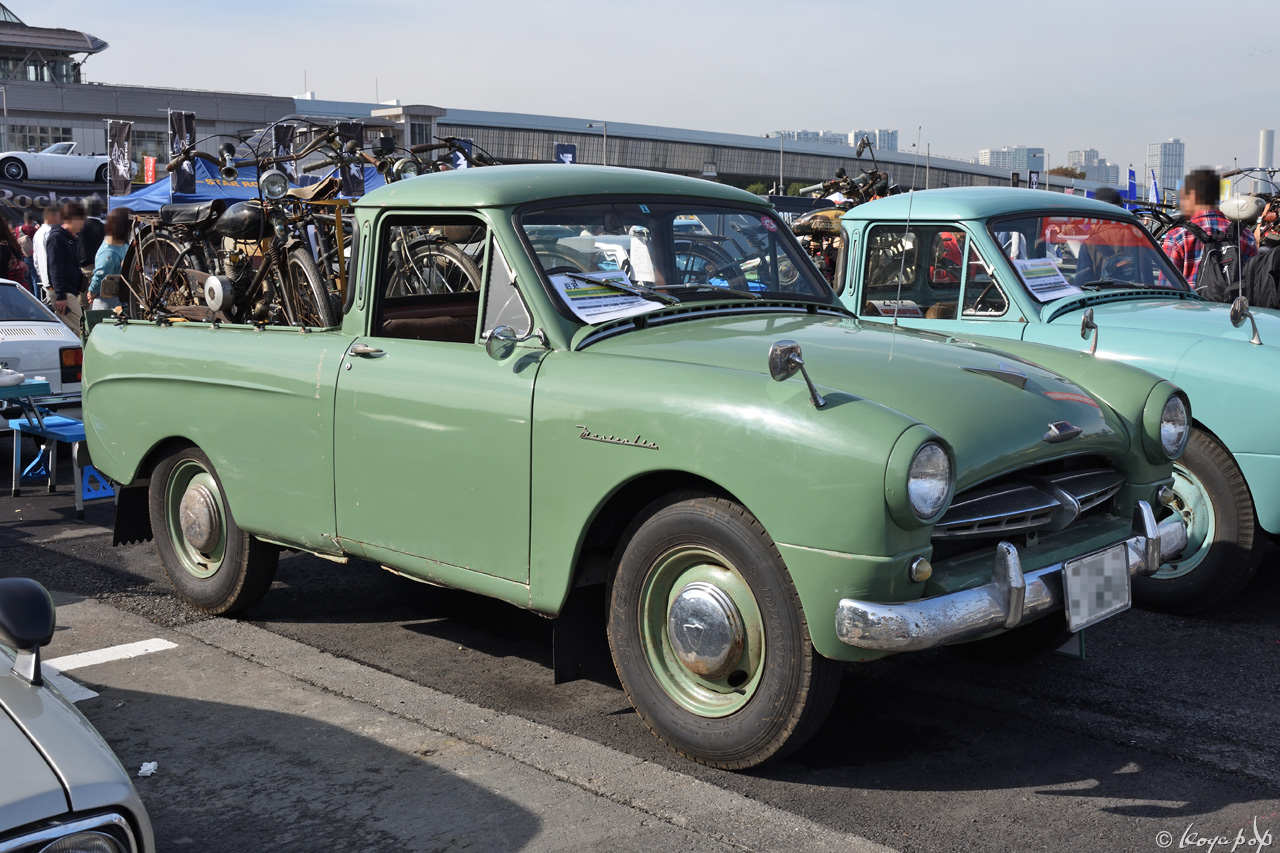 Toyopet Masterline Pickup 1955- サイドのキャラクターラインが印象的なトヨペット マスターライン ピックアップ ...
