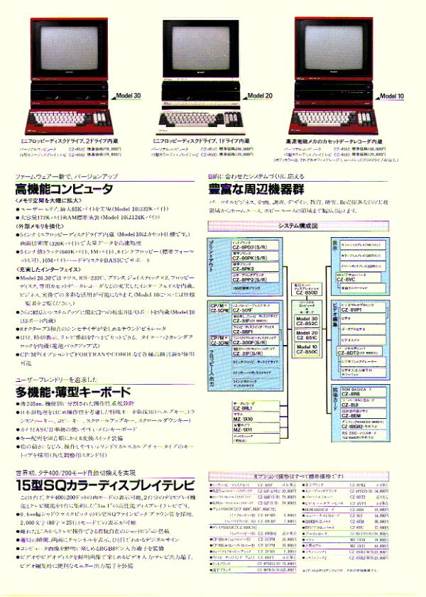 『パソコン博物館』:7．後に「究極の8ビットパソコン」と呼ばれたX1turboシリーズの初代機。 ： X1 turbo model30/20/ ...