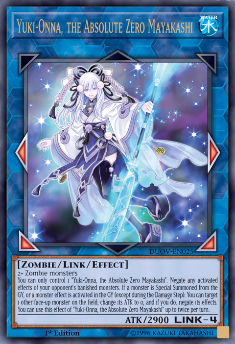 遊戯とヴァンガード : 遊戯王 零氷の魔妖-雪女の英名がかっこよすぎる Yuki-Onna, the Absolute Zero Mayakashi