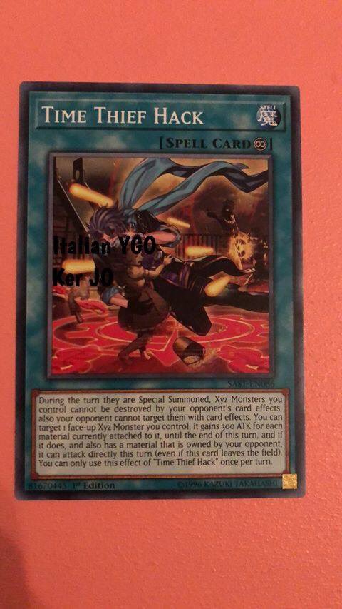 遊戯とヴァンガード : 遊戯王最新情報 海外SAST新テーマ「Time Thief」が判明！エクシーズ！？時間泥棒？