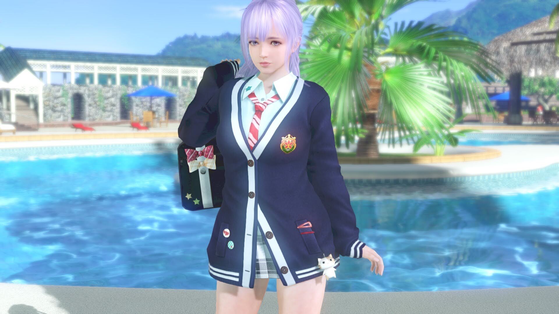 かわいいフィオナ 秋麗のスクールウェア バッグどうしたの バッグまだかな : DOAX VV エロバレー ひたすら撮影画像