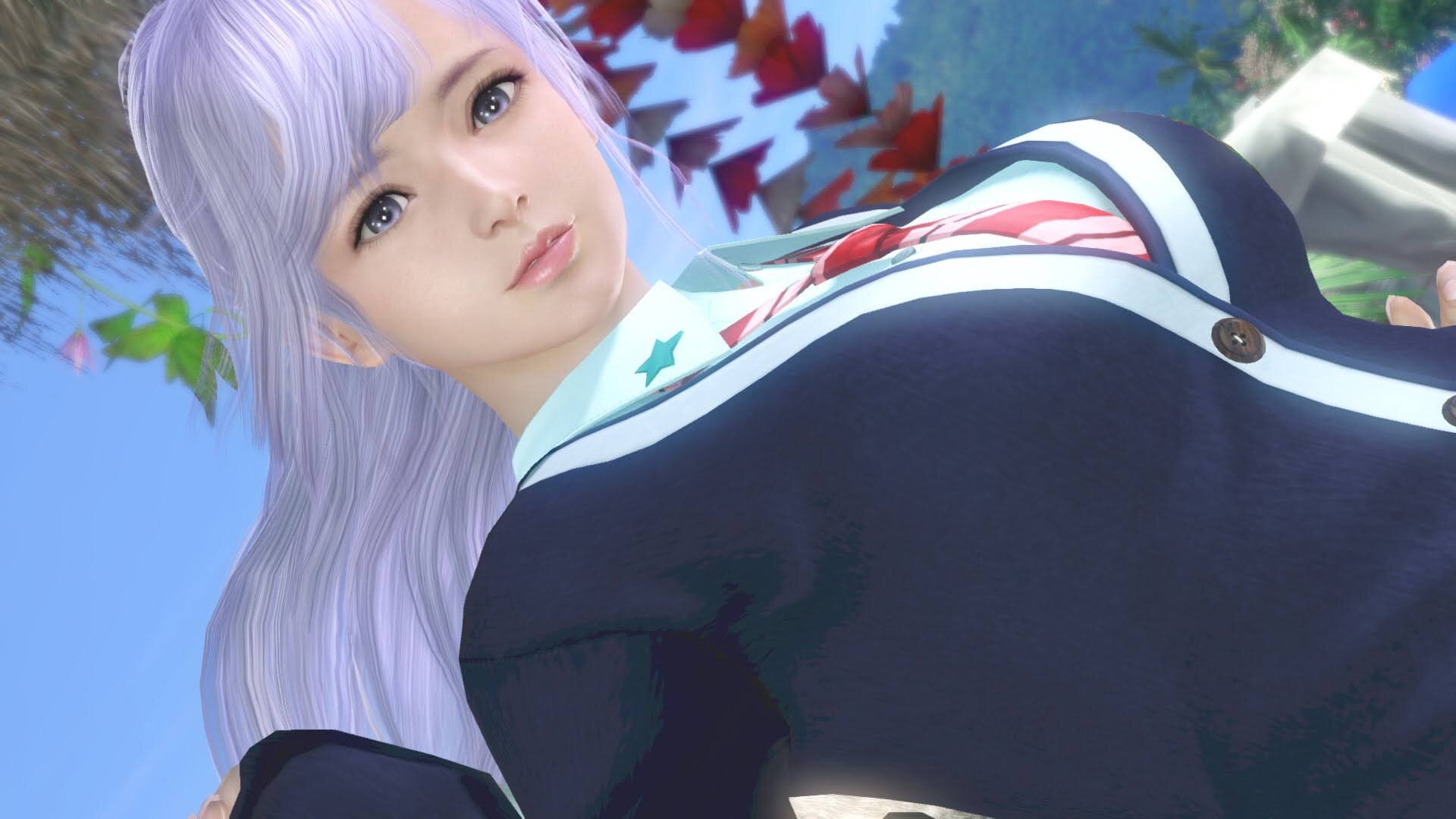 かわいいフィオナ 秋麗のスクールウェア バッグどうしたの バッグまだかな : DOAX VV エロバレー ひたすら撮影画像