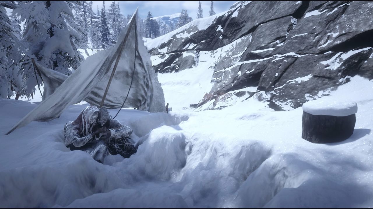 [RDR2] 雪原地帯に観光へ : kuma16 スクショ メモ帳 置き場