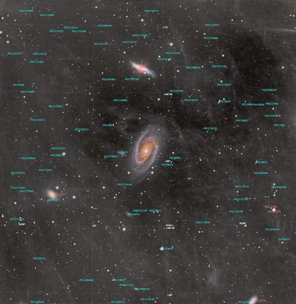 M81, M82 &周辺 IFN : 持続可能な天体趣味 (SAA)