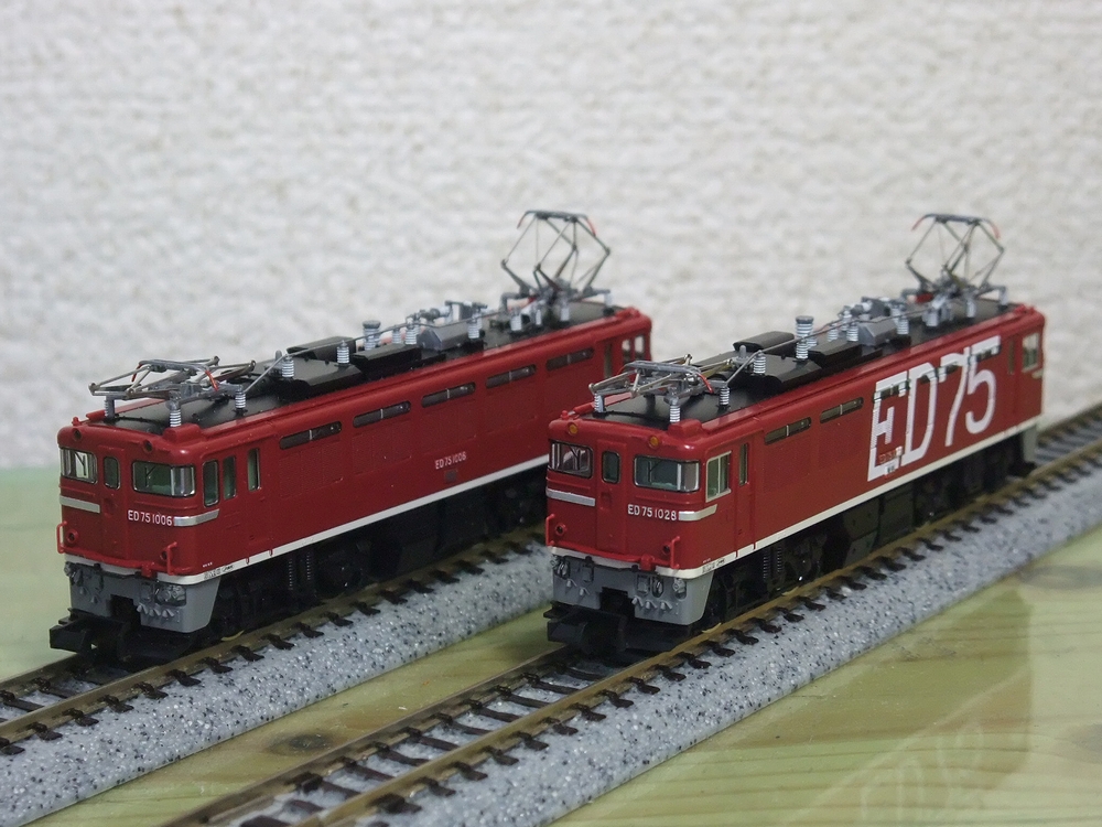 always ─永遠を駆け抜ける一瞬の僕ら─:ED75形（1028号機と新更新色）の模型