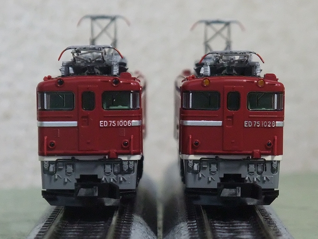 always ─永遠を駆け抜ける一瞬の僕ら─:ED75形（1028号機と新更新色）の模型