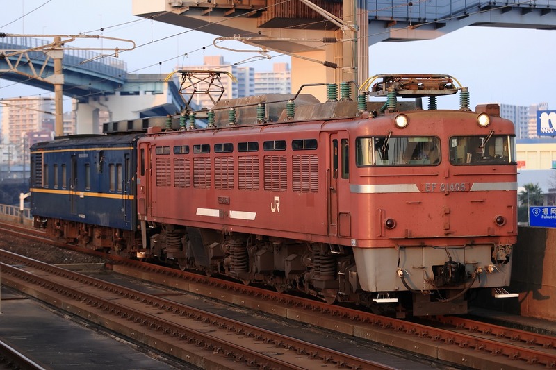てんきん定期便（鉄撮記） : EF81 406 マヤ検（6．3．15）