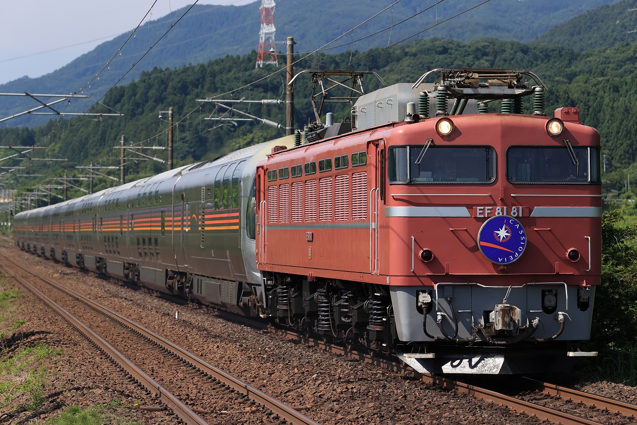 てんきん定期便（鉄撮記） : EF81 81 カシオペア紀行ほか（7．6．29）