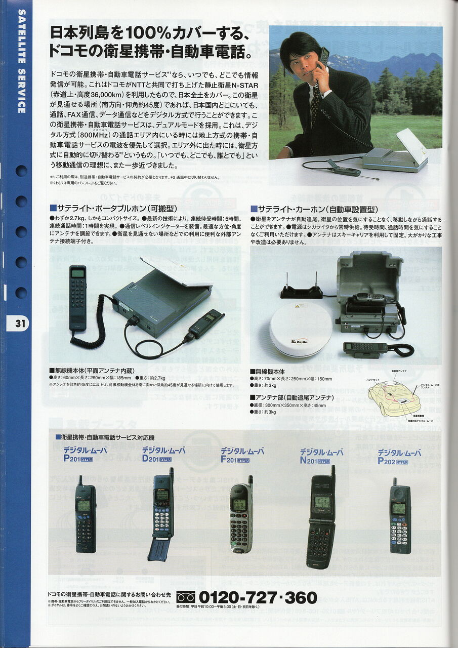 Docomoカタログ 1997年4月 : Docomo 1997年からの変遷