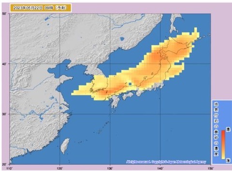 世界に目を向けグローバル GPS 京都を中心にグローカル 366 APS:2週間天気 月曜は黄砂飛来 火曜は関東で冷たい雨 来週末以降は台風2号の動向注意