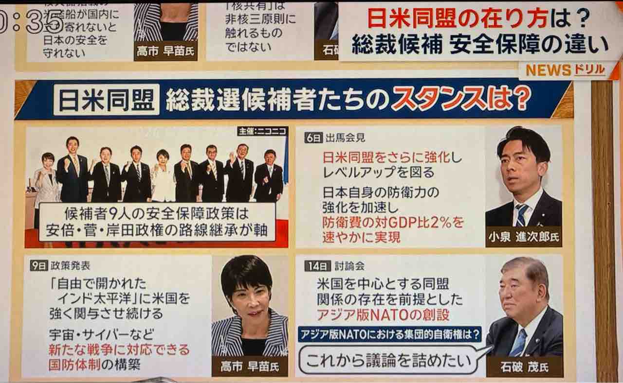 世界に目を向けグローバル GPS 京都を中心にグローカル 366 APS:「3強」に長所と短所 経験・保守・刷新 自民総裁選