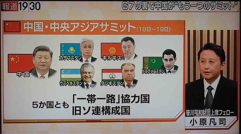世界に目を向けグローバル GPS 京都を中心にグローカル 366 APS:重要 中国が中央アジア5ヵ国 G7と張り合うように、中国が中央アジア5ヵ国との首脳会議を開いたワケ