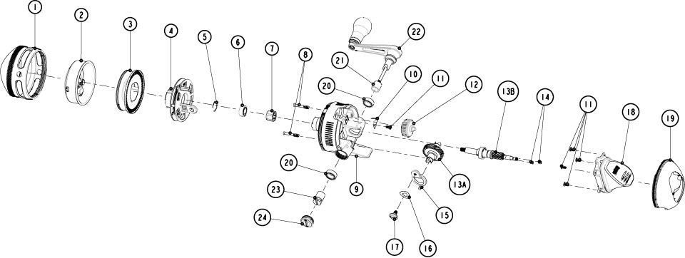 強化型 Zebco Ω Pro ZO2 改 : 試製 BassRod Third