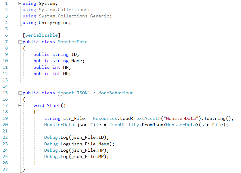 【Unity】UnityでJSON形式データファイルの読み込み法 Part.2 : Lab 7 in Singapore