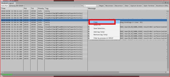 【Unity】Logcatの使用法（Android Logcat機能説明） : Lab 7 in Singapore
