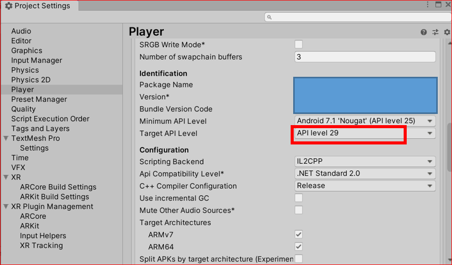【Unity】Android API 29をインストールしているのに Required API level 29が発生 : Lab 7 in ...