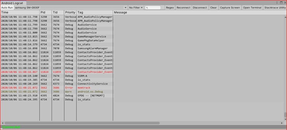 【Unity】Logcatの使用法（Android Logcat機能説明） : Lab 7 in Singapore
