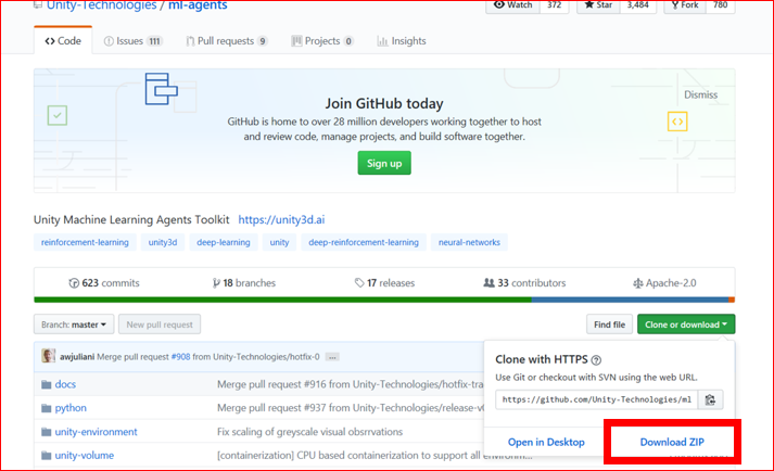 【機械学習、Unity】ML-Agents の3DBall を試す（サンプルデータ使用）Part1 : Lab 7 in Singapore