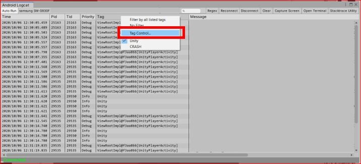 【Unity】Logcatの使用法（Android Logcat機能説明） : Lab 7 in Singapore