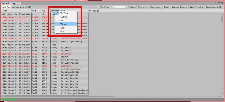 【Unity】Logcatの使用法（Android Logcat機能説明） : Lab 7 in Singapore