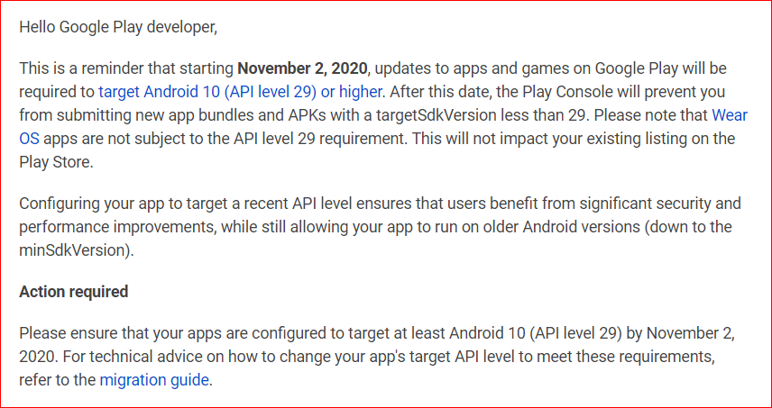 【Unity】Google Playの対象APIがAPIレベル29（Android 10）に : Lab 7 in Singapore