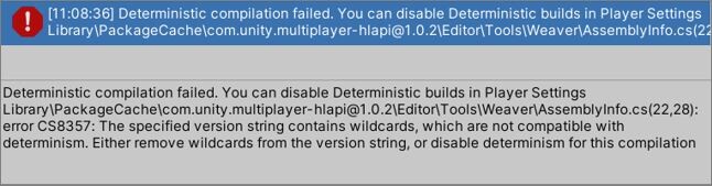 【Unity】UnityのUpgrade時「Deterministic compilation failed」エラー発生 : Lab 7 in Singapore