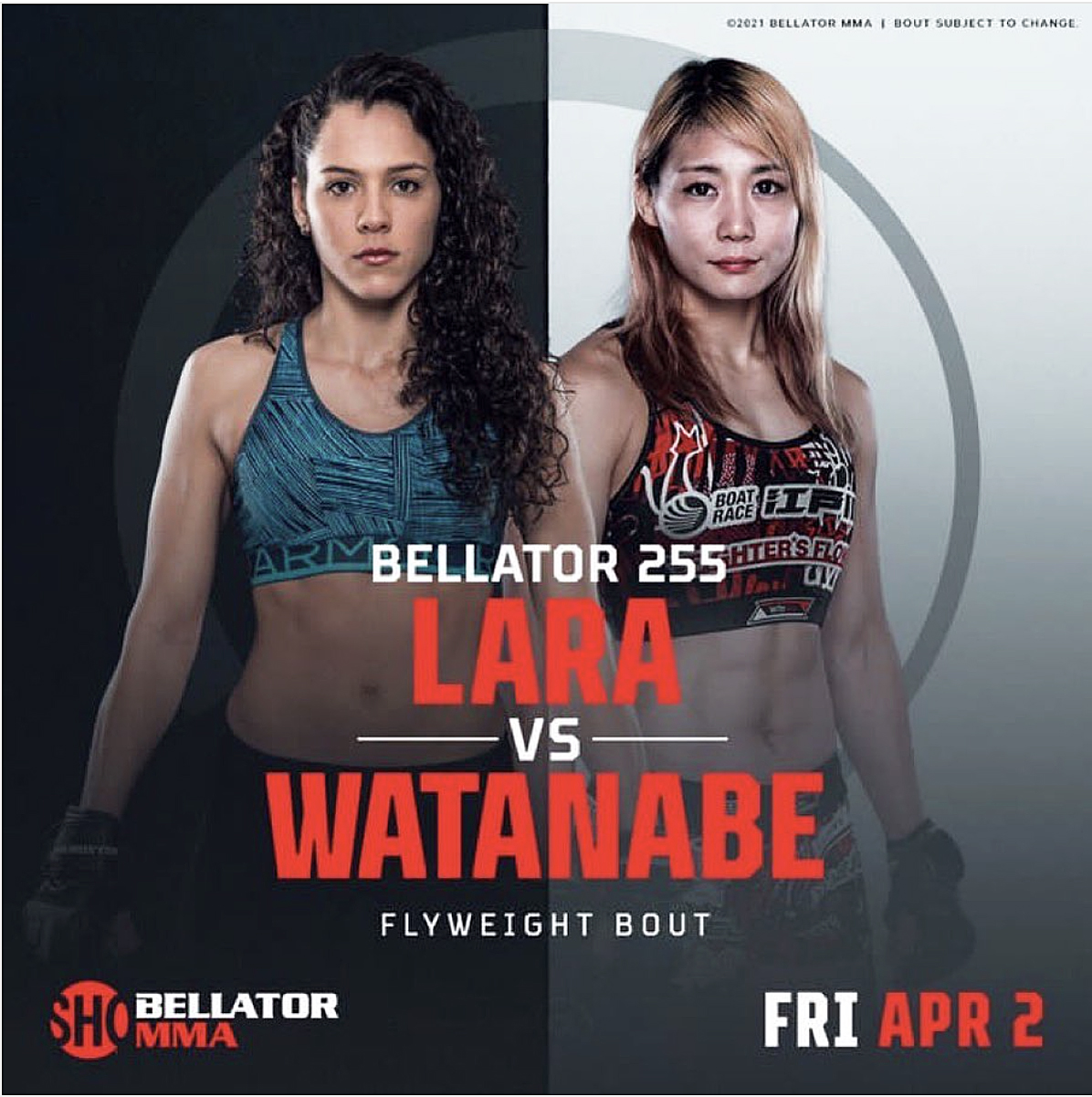 Lady Go！ : 渡辺華奈が2-1で勝利【試合結果】渡辺華奈のBELLATORデビュー戦が決定！連勝中のアレハンドラ・ララと対決！アレハンドラ・ララvs渡辺華奈☆4.2 Bellator 255