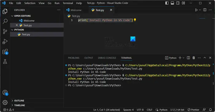 VS Code に Python をインストールする方法 : lasenorahenのblog