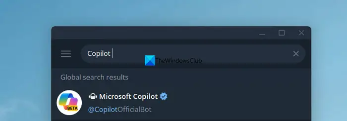 Cách sử dụng Microsoft Copilot trong Telegram : lasenorahenのblog