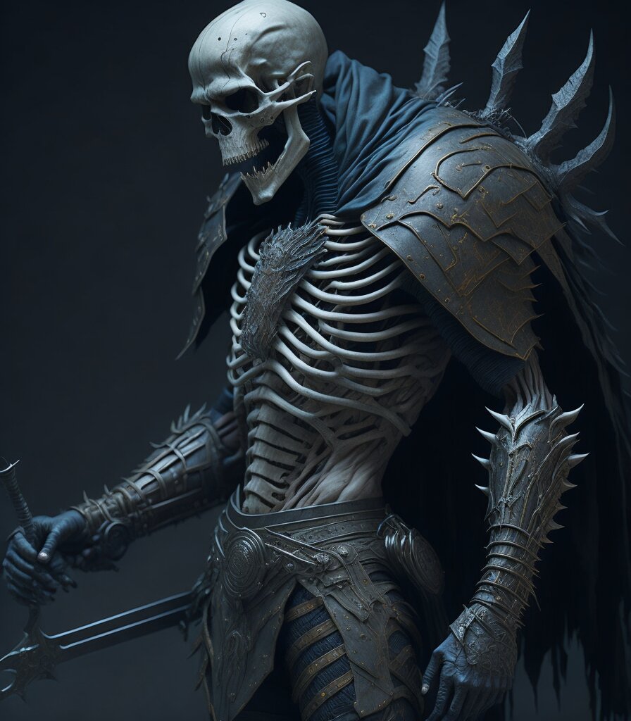 111骸骨戦士(concept art by Aleksi Briclot) : ZKBクエスト