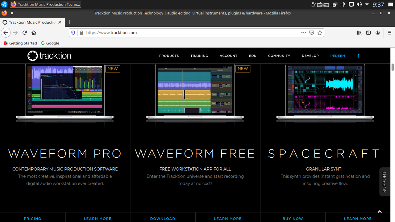 新しくなったUbuntu StudioでDAW設置 - Waveform (Tracktion) : 森下巻々ブログ・おきてがみ
