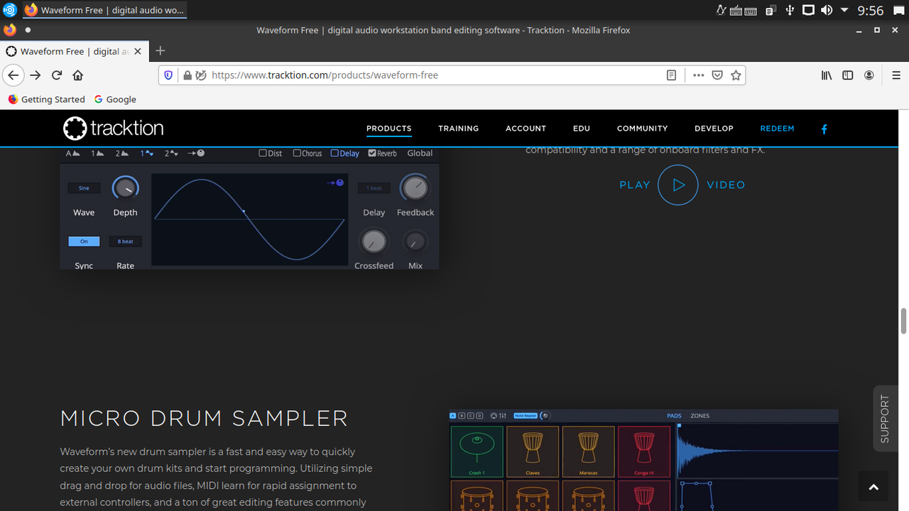 新しくなったUbuntu StudioでDAW設置 - Waveform (Tracktion) : 森下巻々ブログ・おきてがみ