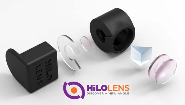 光学プリズムを使った本格派！真横やハイアングル＆ローアングルで撮影できるiPhone用レンズ『HiLO Lens for iPhone』：はっしんの携帯電話
