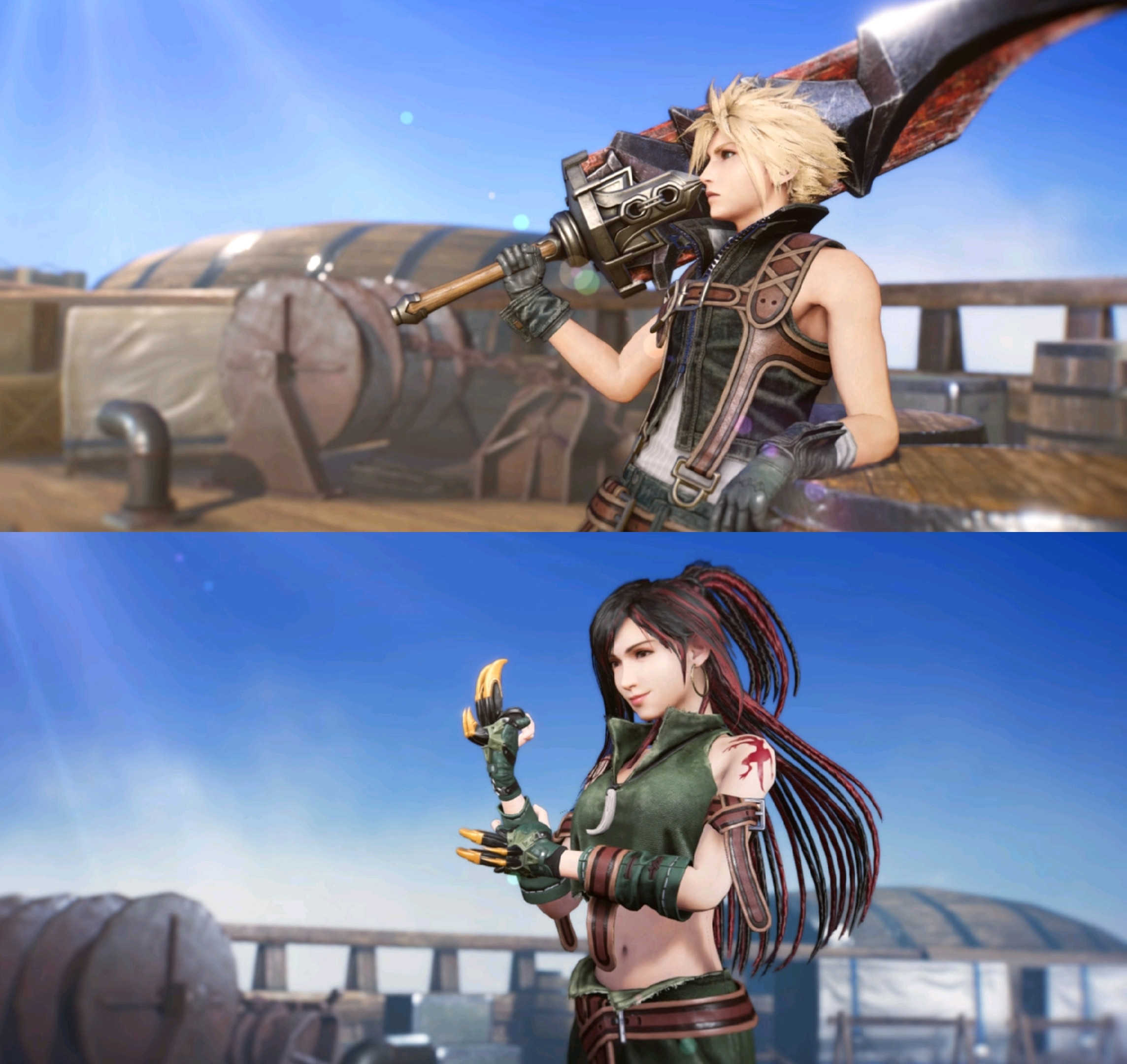 【FF7EC】FF9コラボ衣装の背景、なかなか良い