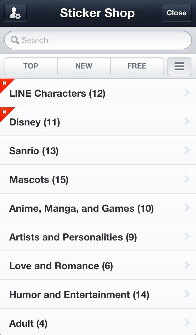 Sticker Shop Categories and Search Tool Added to LINE Version 3.10.0 ...