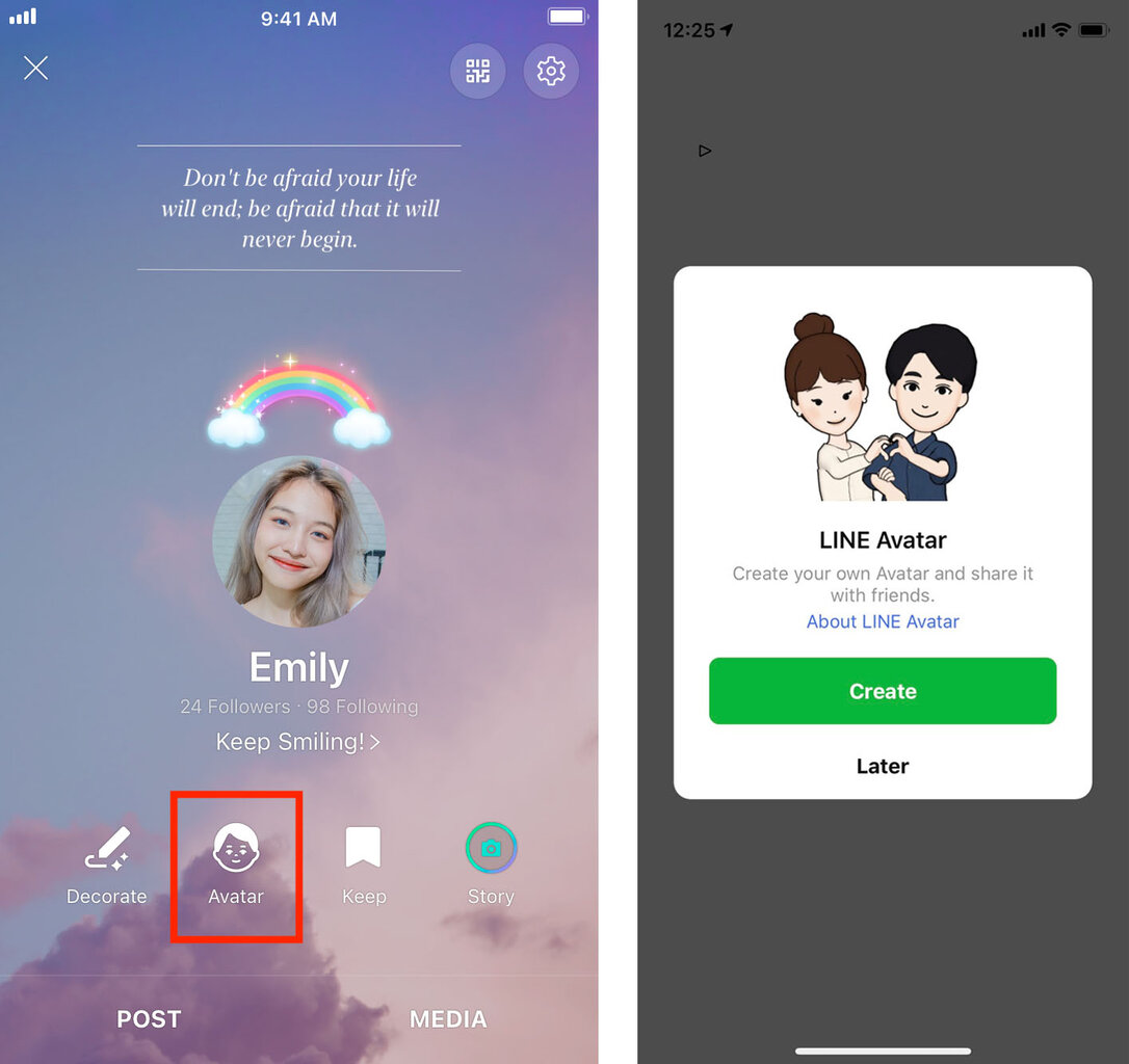 Ekspresikan Diri Kamu dengan Fitur Baru dari LINE, Avatar : LINE ...
