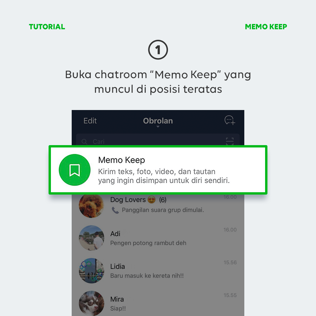 Fitur "Memo Keep" Hadir Buat Kamu Untuk Simpan Data di Chatroom : LINE Indonesia Official Blog