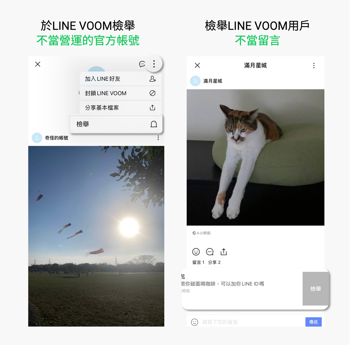 【LINE VOOM】維持安心安全的影音創作社群環境！請詳閱使用守則 : LINE台灣 官方BLOG
