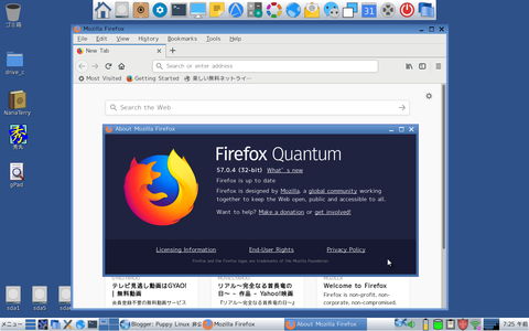 CPU脆弱性「Meltdown」「Spectre」への対策をした「Firefox」v57.0.4 を Dpup Stretch 7.5 CE Final release にインストール！：軽量 ...