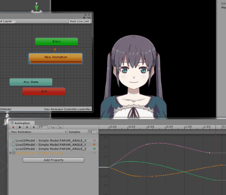 Live2DのモーションをMecanim制御する_2.0 : Live2Dスタッフブログ♪