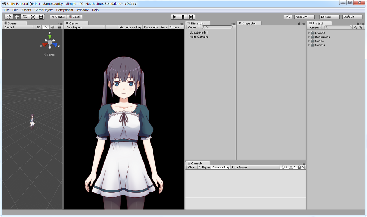 Live2DのモーションをMecanim制御する_2.0 : Live2Dスタッフブログ♪