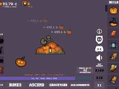 Pumpkin Clicker : フラシュゲーム置き場