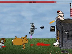 ウサギ襲撃防衛ガンシューティング Bunny Invasion 2：フラシュ 無料ゲーム