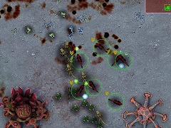 エイリアンの基地攻防ゲーム Darkbase Alien RTS：フラシュ 無料ゲーム