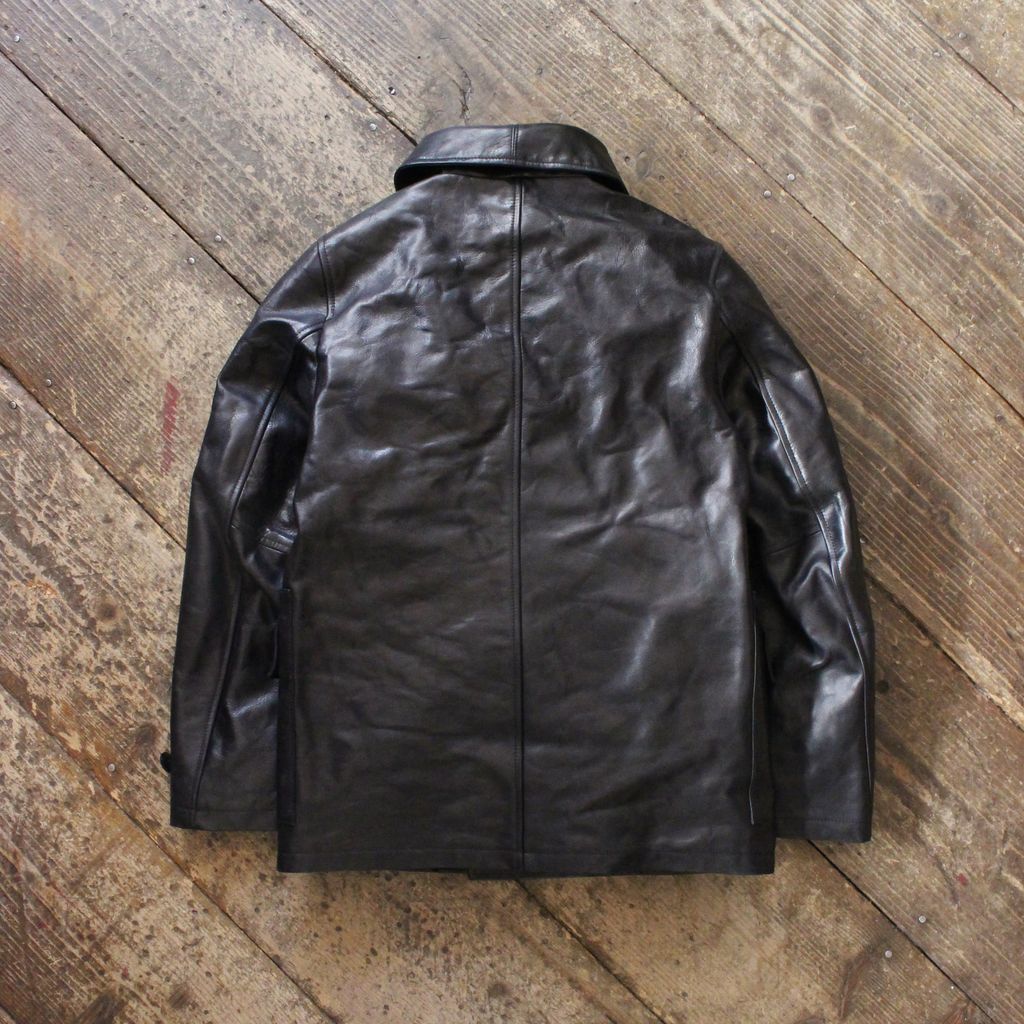 The Superior Labor "Fisherman Leather Jacket" (Black) : Local's only