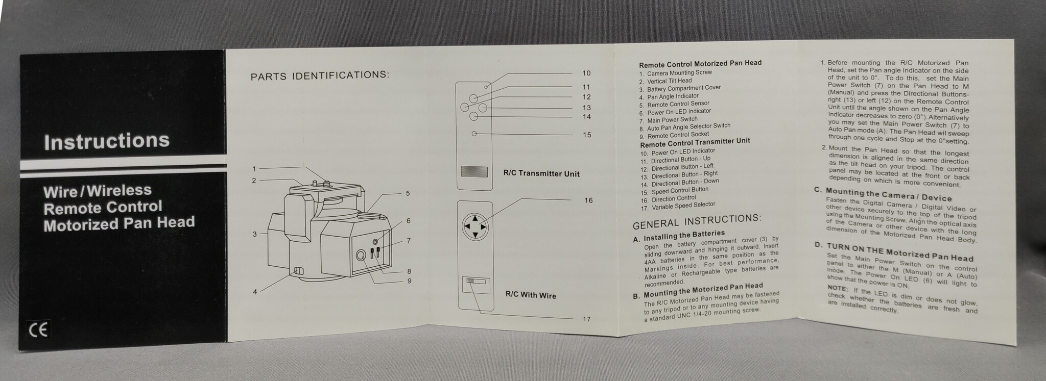 趣味の「写真、DIY、オーディオ」日記 : プロ機材ドットコム 「 MPR MPR - 202 無線リモコン搭載の電動雲台 」 を購入
