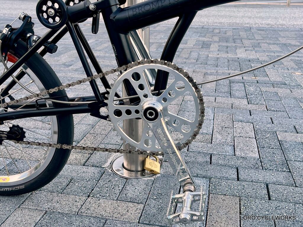 Brompton C Line をシングルスピードカスタム致しました Brompton C Line をシングルスピードカスタム致しました