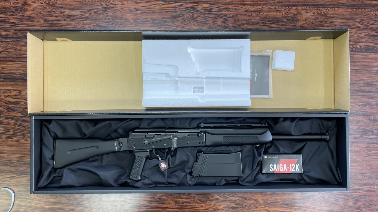 東京マルイ SAIGA-12K ガスブローバック : Bravo1は自重で落下します